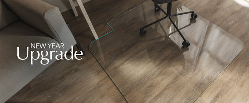 Vitrazza: Glass Office Chair Mat For Carpet, Hardwood & Tile