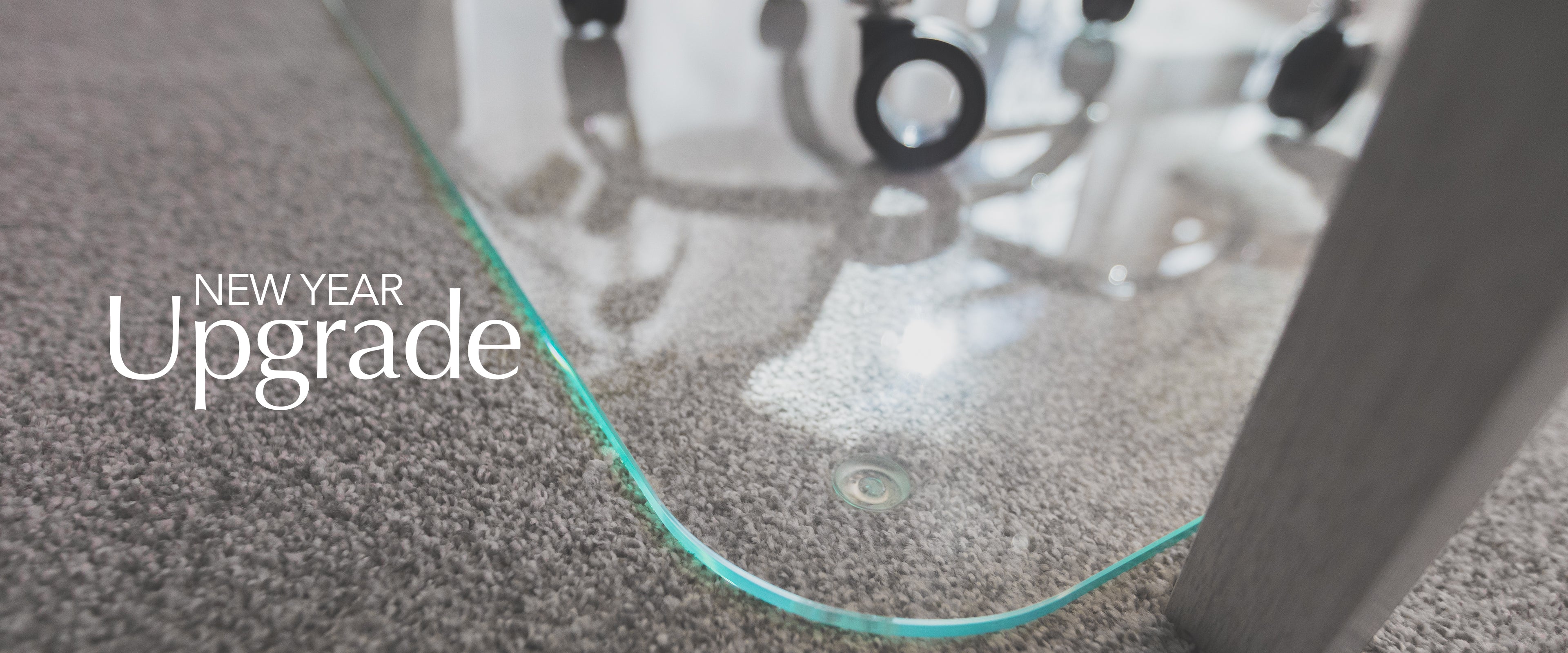 Vitrazza: Glass Office Chair Mat For Carpet, Hardwood & Tile