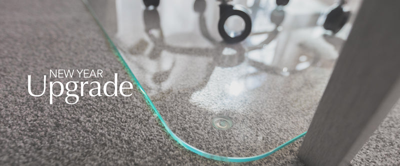 Vitrazza: Glass Office Chair Mat For Carpet, Hardwood & Tile