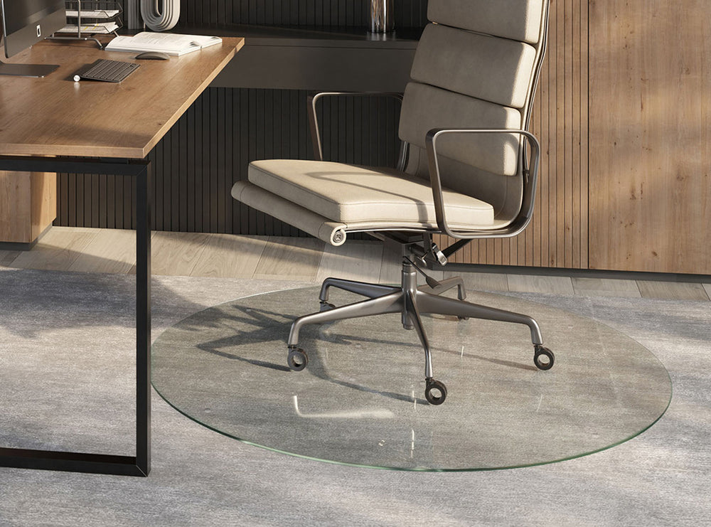 Glass Chair Mat Sizes - How to Choose a Chair Mat Size
